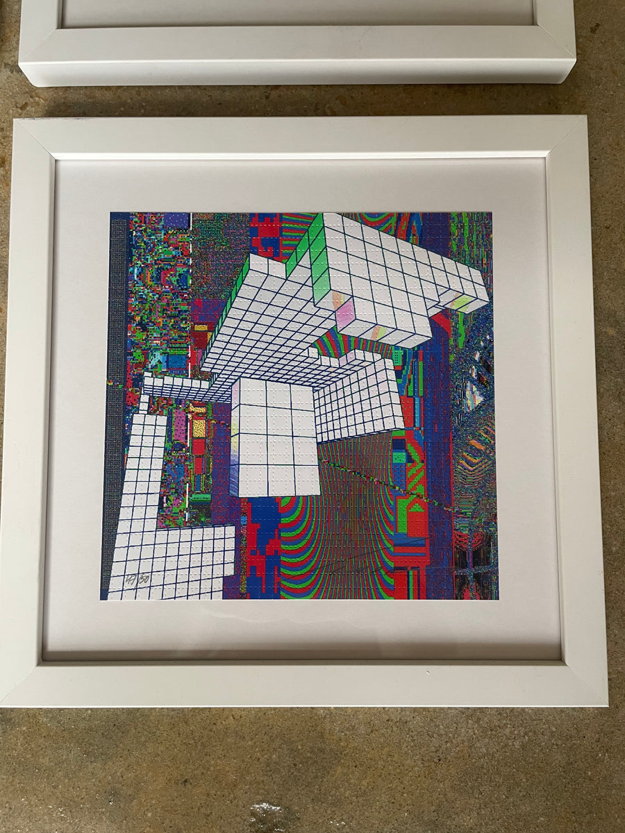 Demsky Neo Futuro Prints on blotter – Grateful Glass Gallery